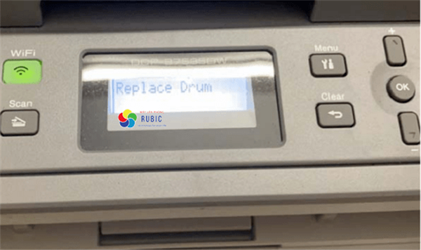 Máy in Brother DCP-B7535dw MFC-B7715DW báo Replace Drum